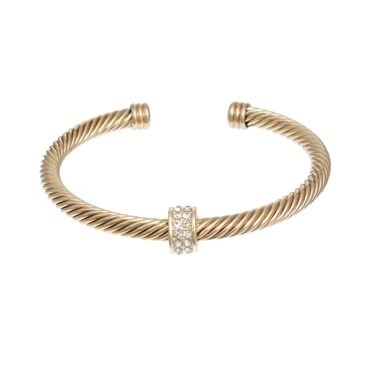 Gold Bar Cable Bangle – The GameChanger's Boutique