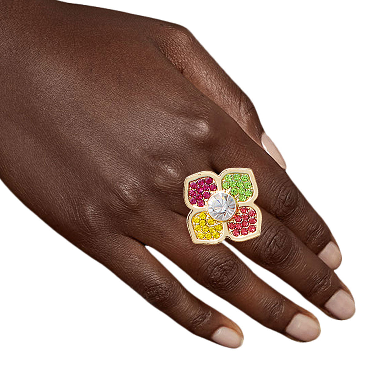 Multi Color Luxury French Designer Flower Ring – The GameChanger's Boutique