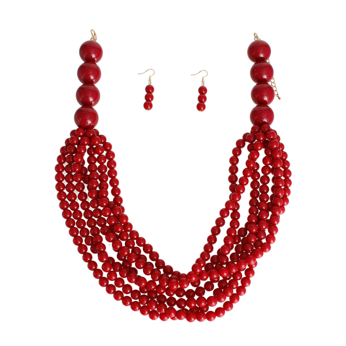 Burgundy Bubble Gum Bead Set – The GameChanger's Boutique