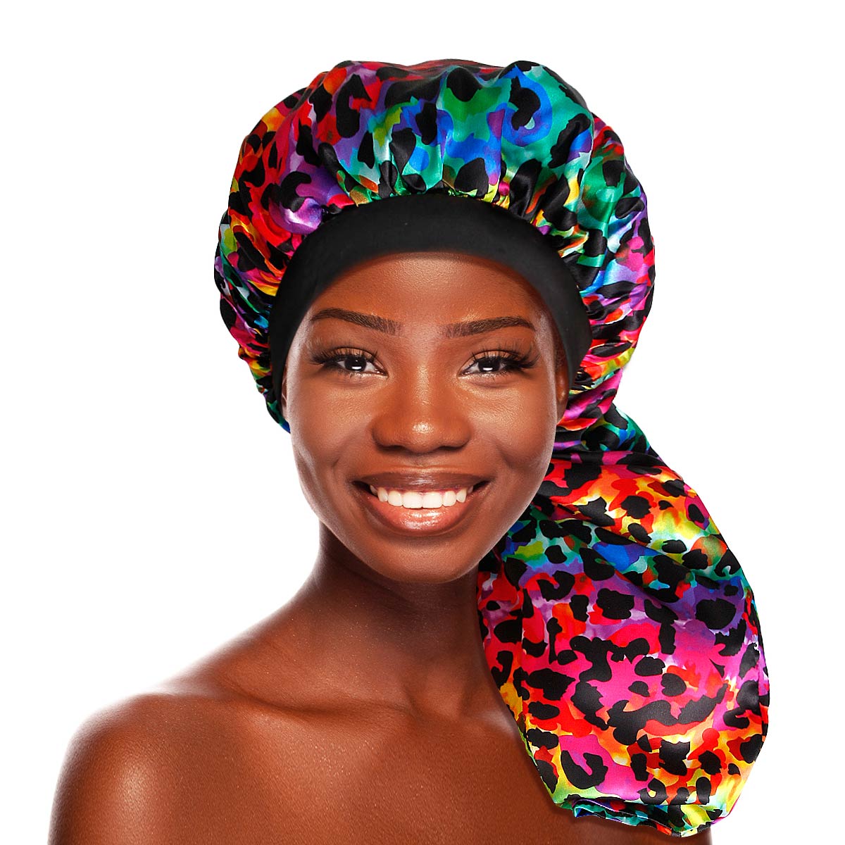Rainbow Leopard Dreadlocks Braid Bonnet – The GameChanger's Boutique